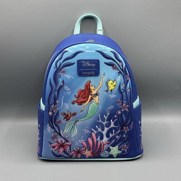 Loungefly | Bags | Loungefly Disney Little Mermaid Ariel Flounder Under ...